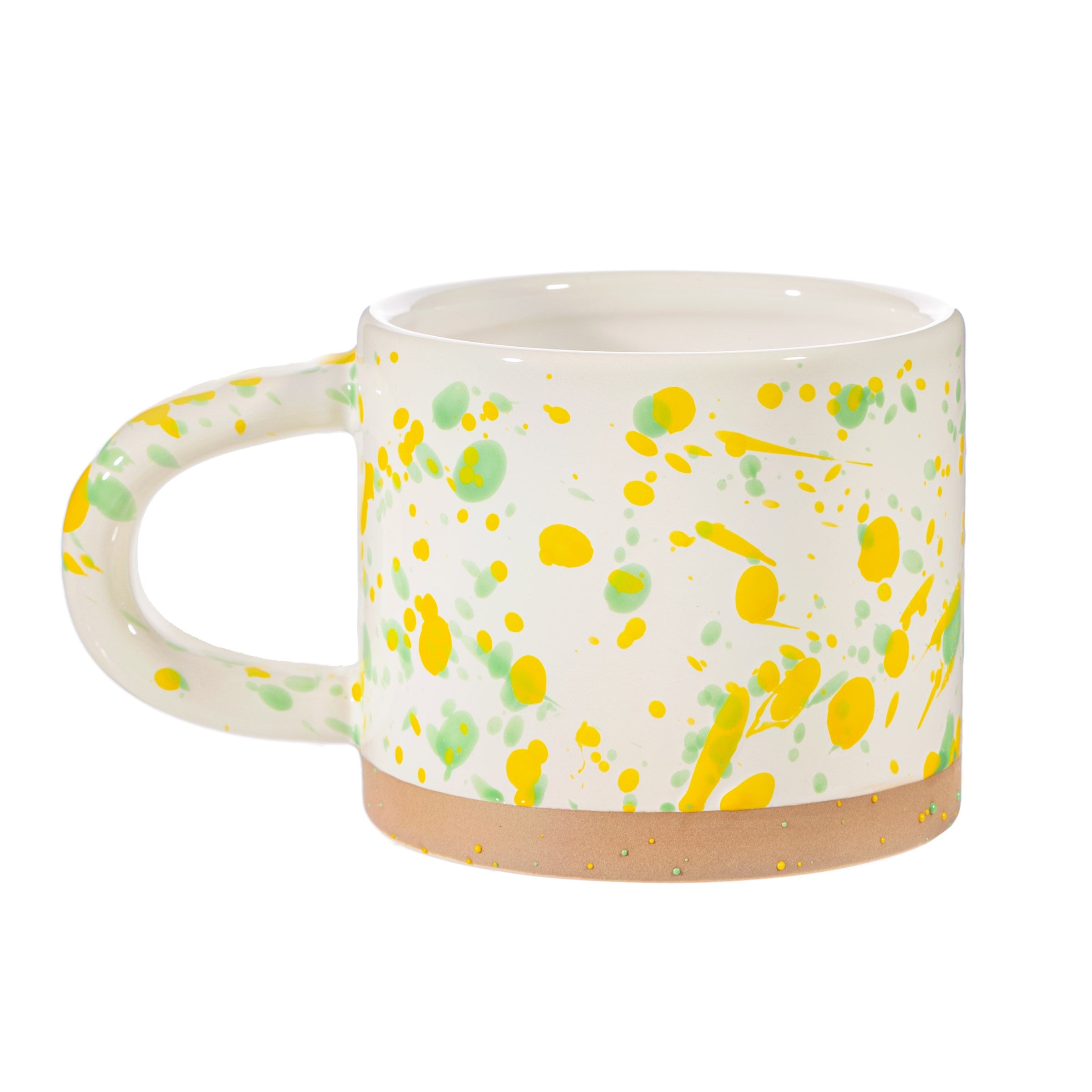 Sass & Belle -Yellow And Green Splatterware Mug – Thunder Egg